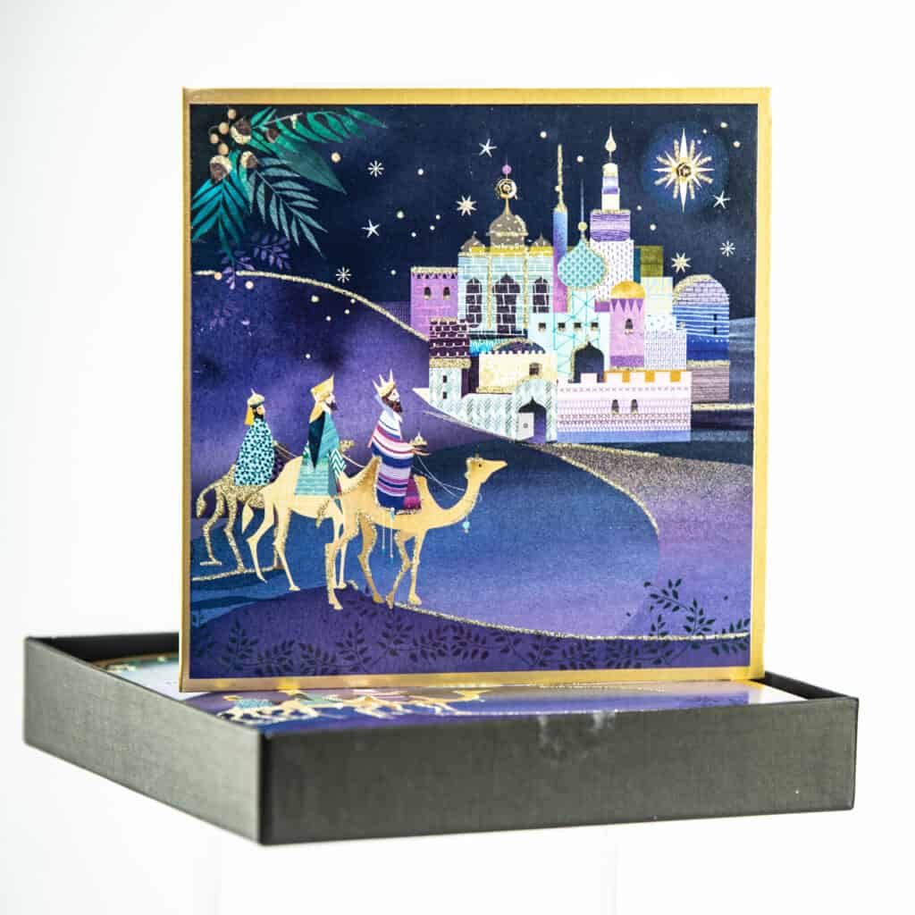 007_SN- Box 6cards 3 Kings scene - Gifts online UK UK Delivery Yorkshire